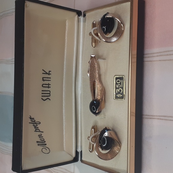 SWANK | Accessories | Swank Cuff Link Tie Clasp Set In Original Box ...